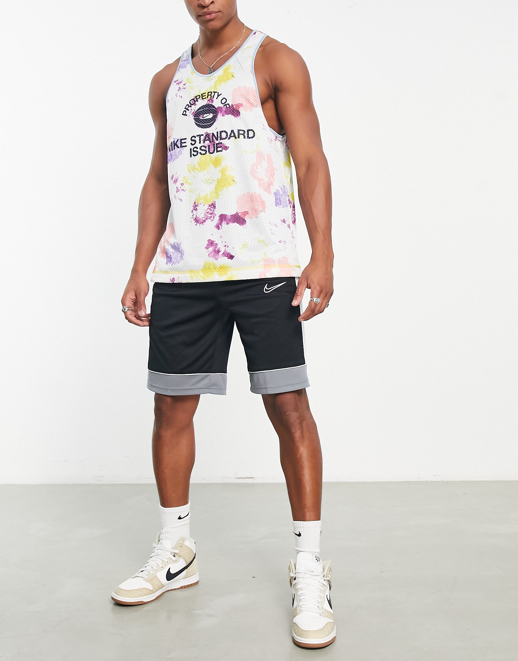 Nike Basketball Dri-FIT Standard Issue reversible polyknit tank top in ...