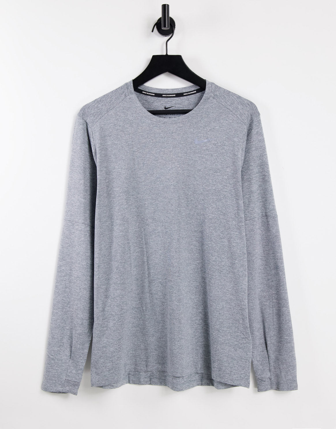 Nike Running Dri-FIT long sleeve top in grey – ASOS Sample Sale