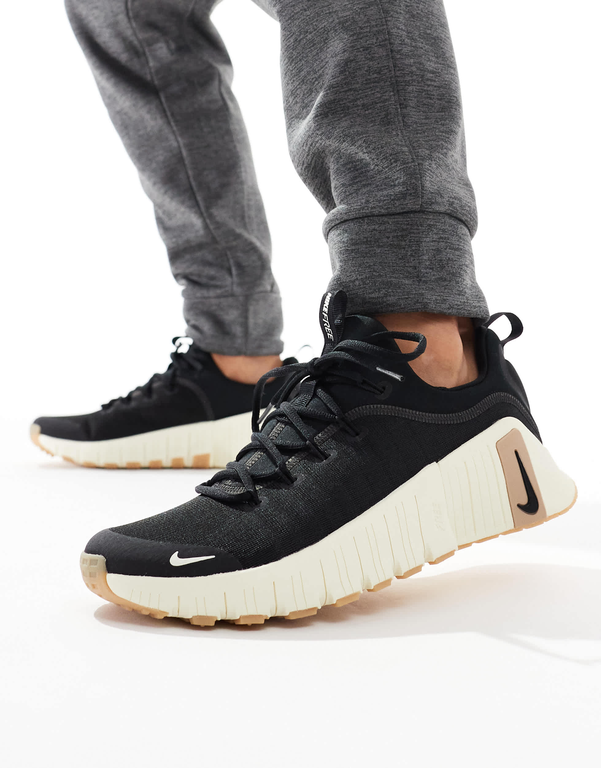 Nike Training Free Metcon 6 trainers black, off white and brown – ASOS ...